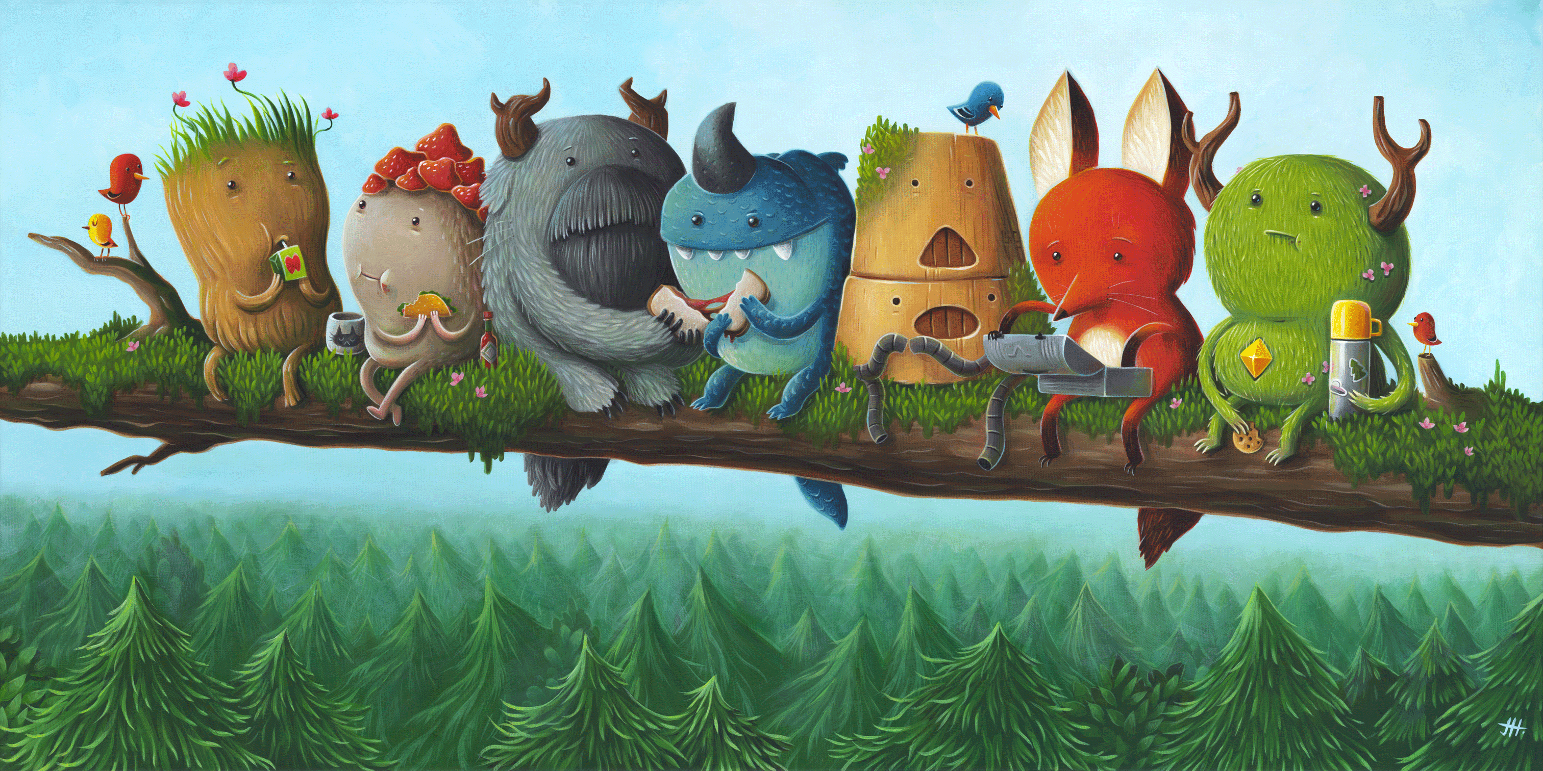 Sneak Peek at Lunch Above the Treetops – Artifact Puzzles