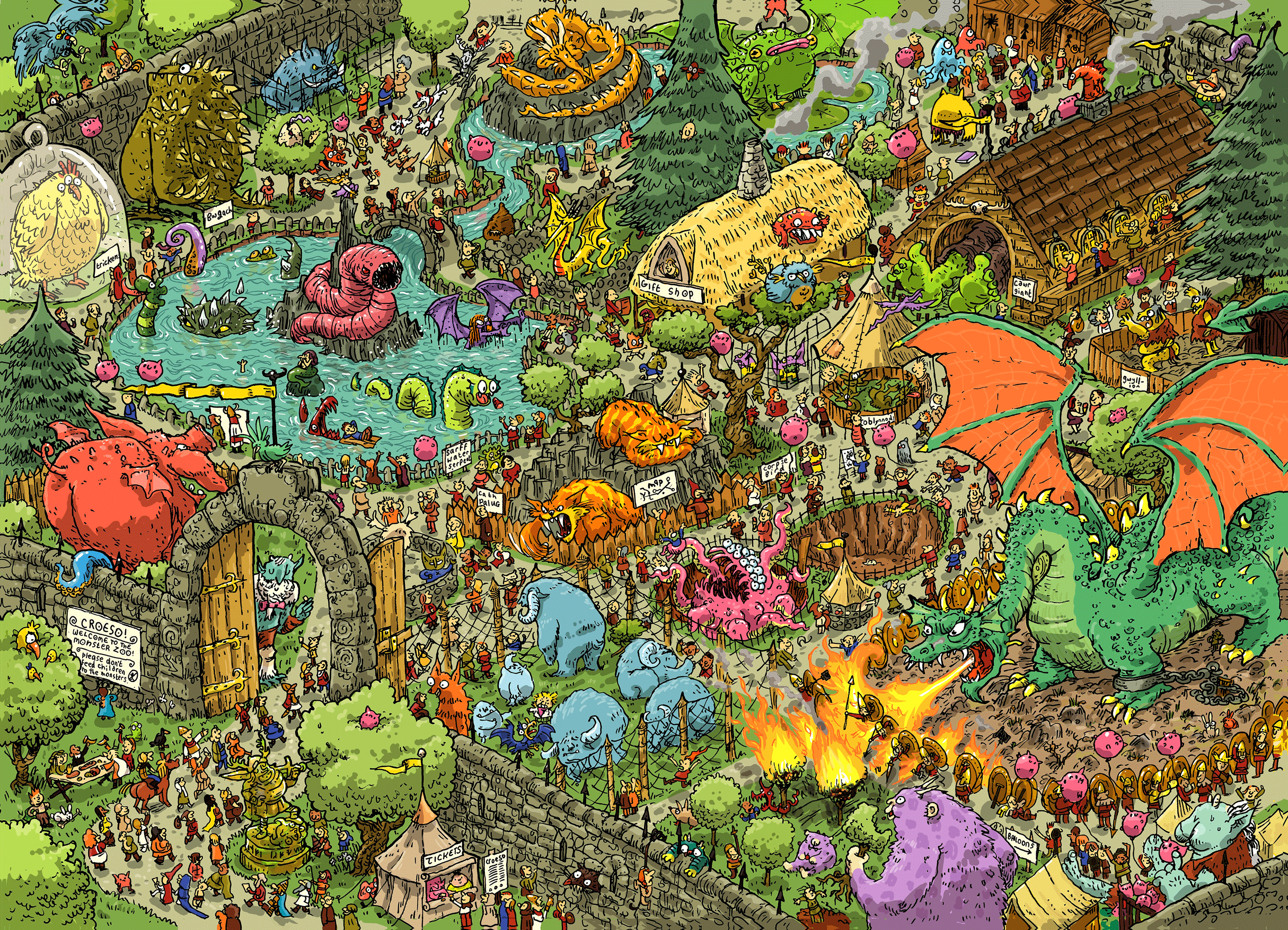 Sneak Peek at Welsh Monster Zoo – Artifact Puzzles