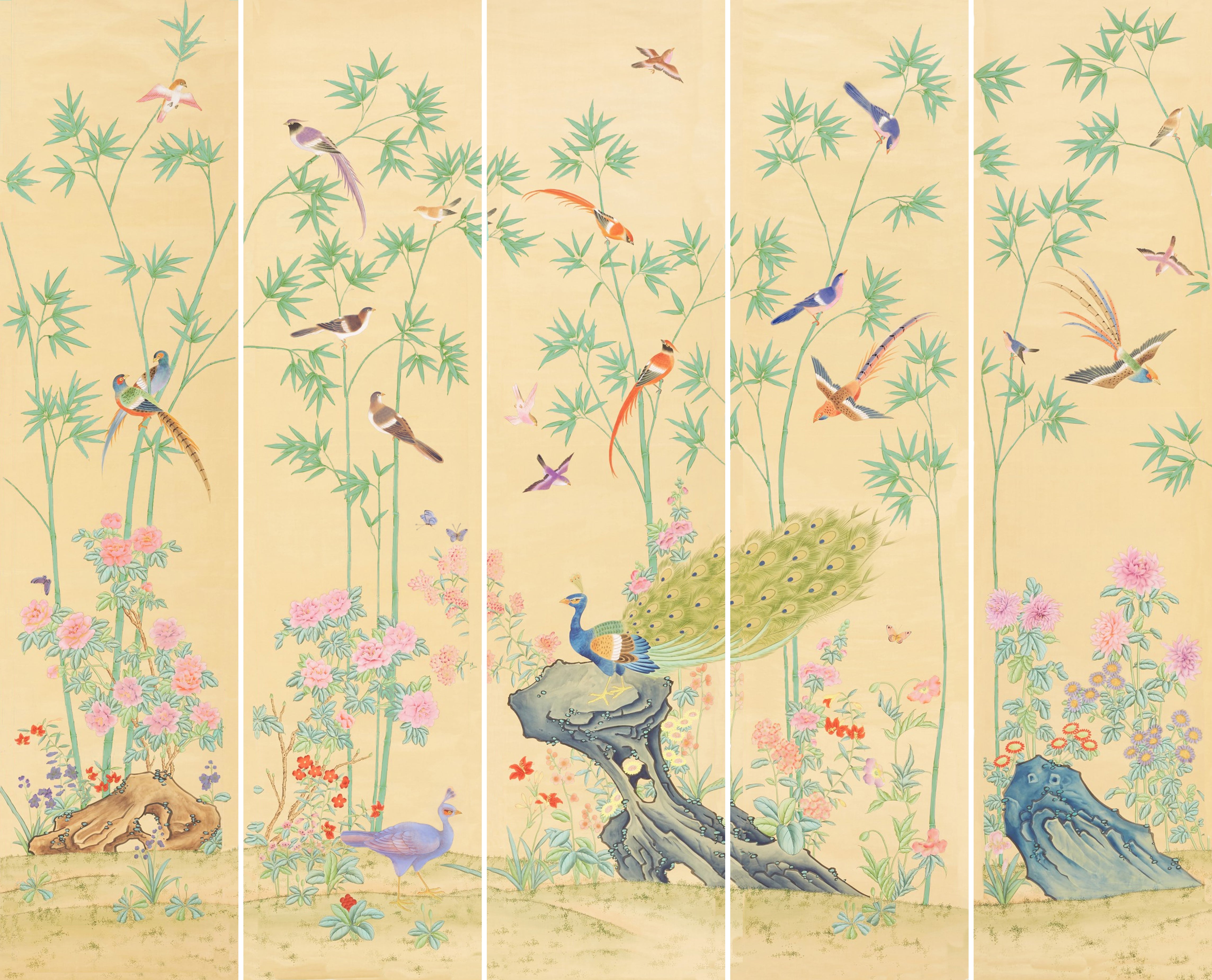 Ecru Puzzles - Fable In Bloom Chinoiserie Wooden Jigsaw Puzzle ...