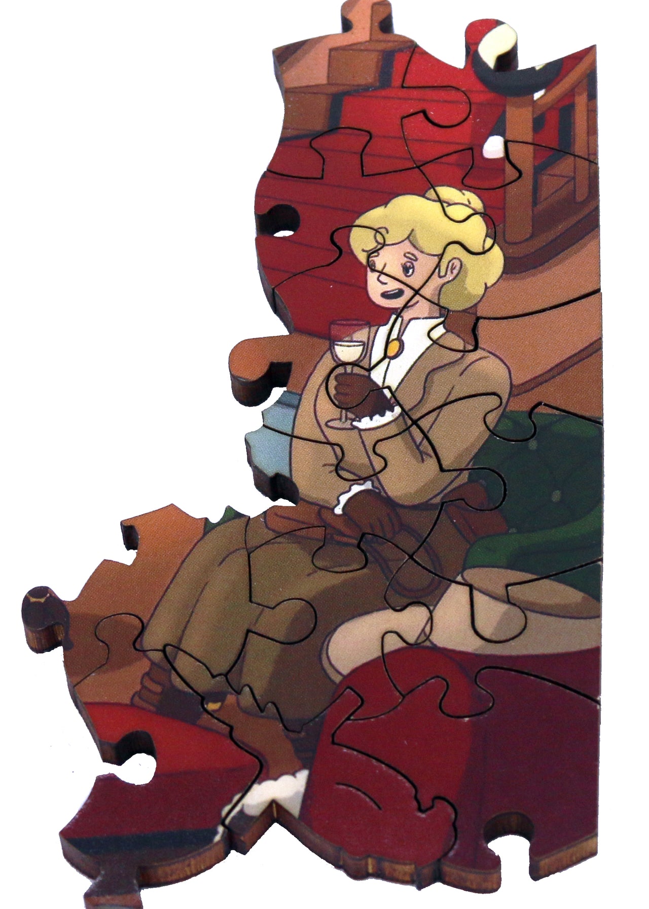 Artifact Puzzles - Louise Kruse Curiosity Club Wooden Jigsaw Puzzle