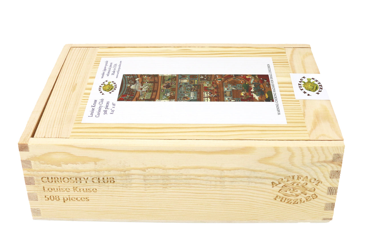 Artifact Puzzles - Louise Kruse Curiosity Club Wooden Jigsaw Puzzle