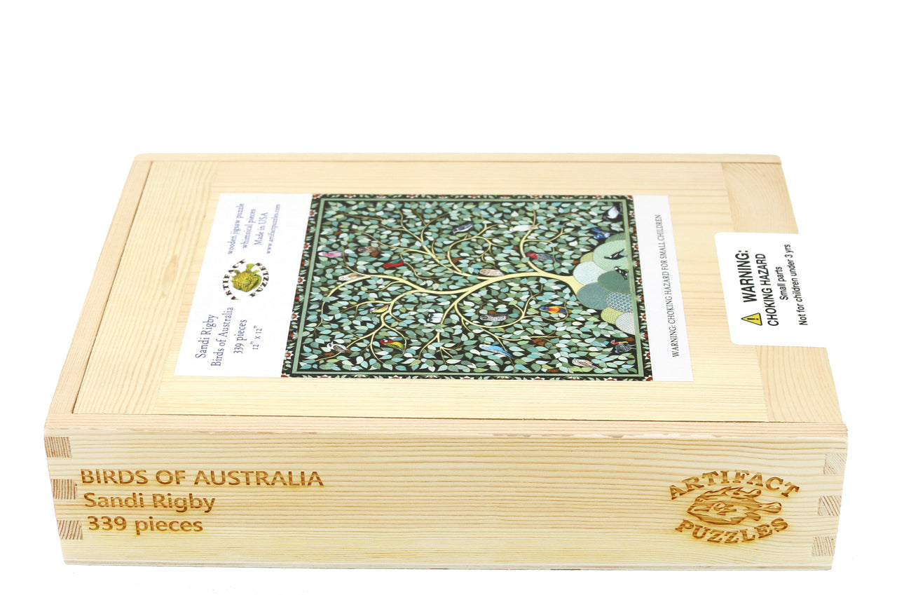 Artifact Puzzles - Sandi Rigby Birds of Australia Wooden Jigsaw Puzzle