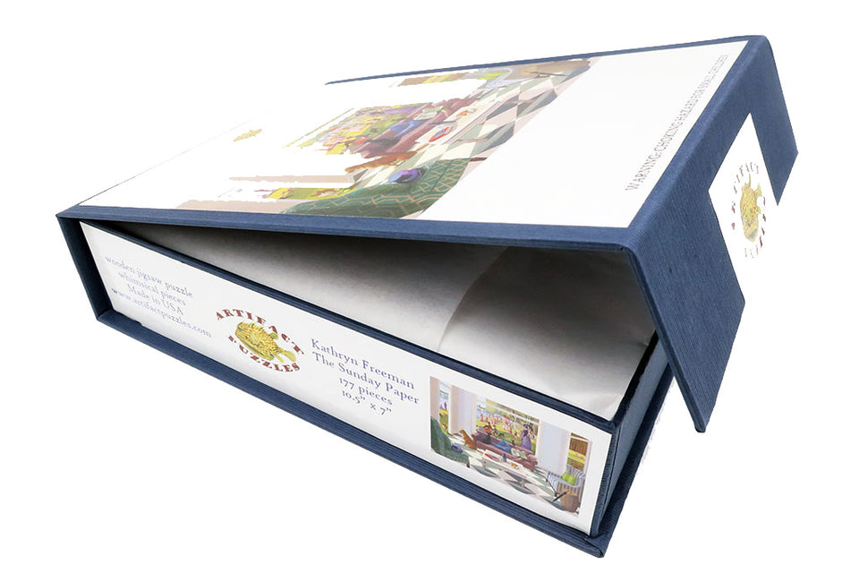 Artifact Puzzles - Kathryn Freeman The Sunday Paper Wooden Jigsaw Puzz