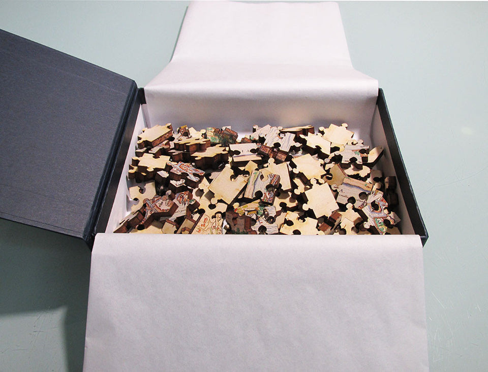 Artifact Puzzles - Old Venice Map Wooden Jigsaw Puzzle